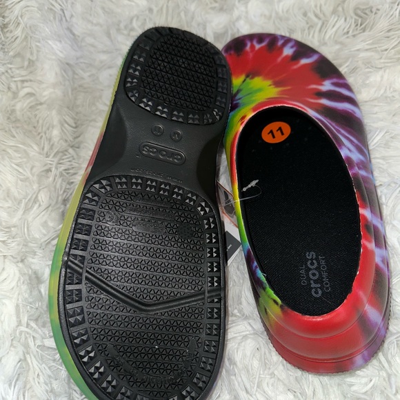 CROCS | Shoes | Crocs On The Clock Work Graphic Slip On Clog Slip ...